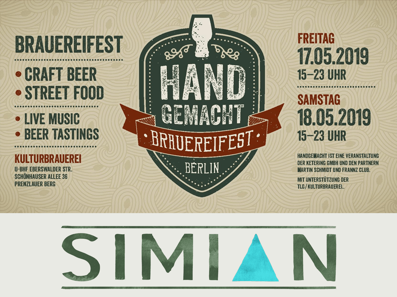 Handgemacht - Berlin Kulturbrauerei - Simian Ales